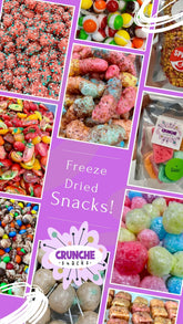 Freeze Dried Fruit, Vegetables, and Candy. Snack, Cook, Prep – Crunche ...